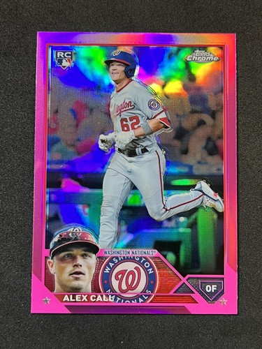 Alex Call Pink Refractor Rookie RC 2023 Topps Chrome Card #187 ...