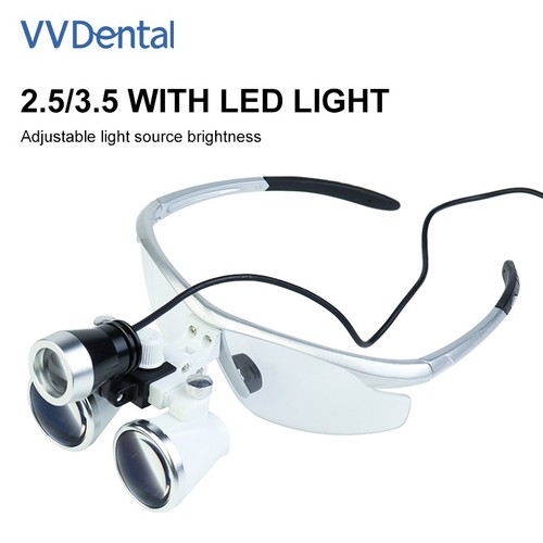 Dental Binocular Magnifier 2.5X 3.5X Optical Loupes 320-420mm ...