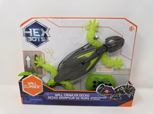 HEX Bots Wall Crawler Gecko Rechargeable Remote Control Robot Toy New ...