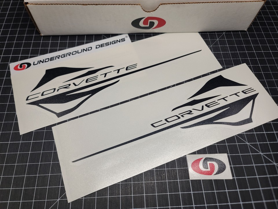 Stingray Corvette Decals (2pk) C8 Style Racing Accent Stickers 2020-25 ...