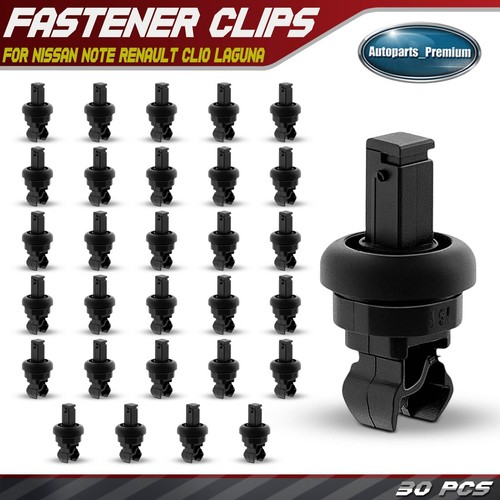 30x 6.3mm Rear Parcel Shelf String Hanger Clip Retainer for Nissan Note ...