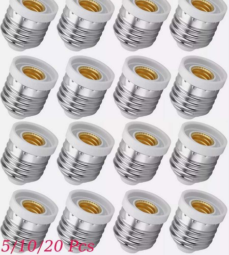 10/20X Light Bulb Socket Adapter Medium Base E27 to Candelabra E12 ...