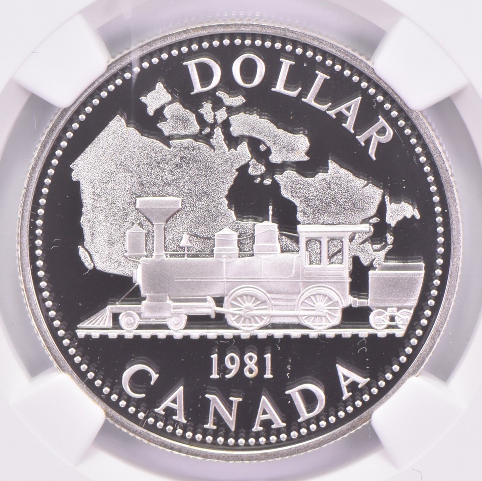 1981 PF70 UCam Canadian $1 Silver Dollar Trans-Canada Railway NGC | eBay