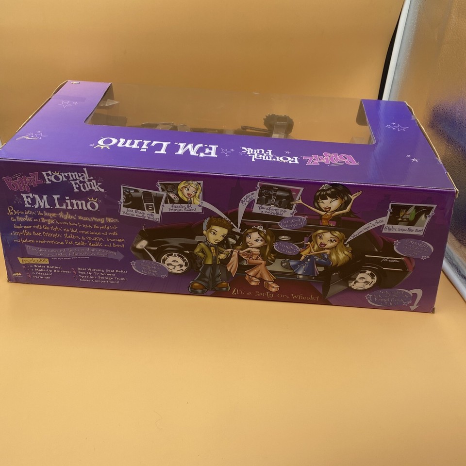 BRATZ Limo FORMAL FUNK F.M. IT'S A PARTY ON WHEELS LIMOUSINE CAR RARE ...