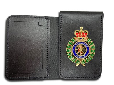 Ambulance Service ID/Card Leather Holder Wallet - First Responder ...