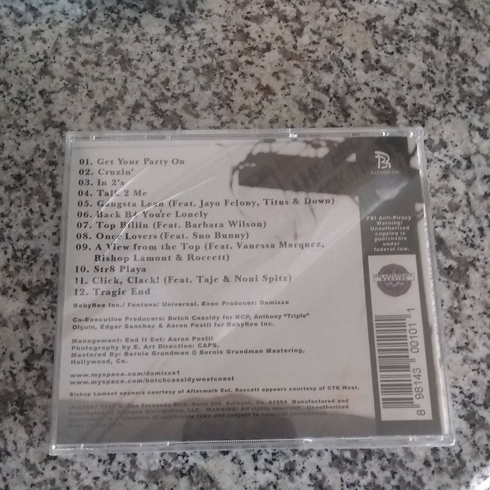 RARE Damizza Butch Cassidy CD West Coast Rap Hip Hop ONLY1EB Bishop ...