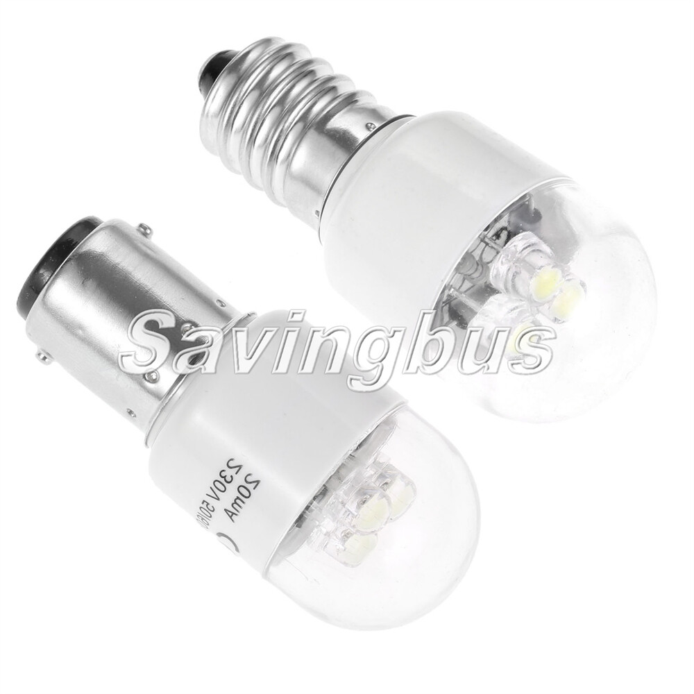 Singer Sewing Machine Light Bulb 2 Pcs Led Light Bulb #Ba15D 220V For