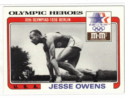 Jesse Owens #31 Track & Field 100M Relay Team 1983 M&M Olympics Olympic Heroes | eBay