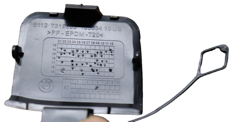 2014-2019 for BMW X6 F16 51127319886 Matte Black Rear Bumper Tow Hook ...