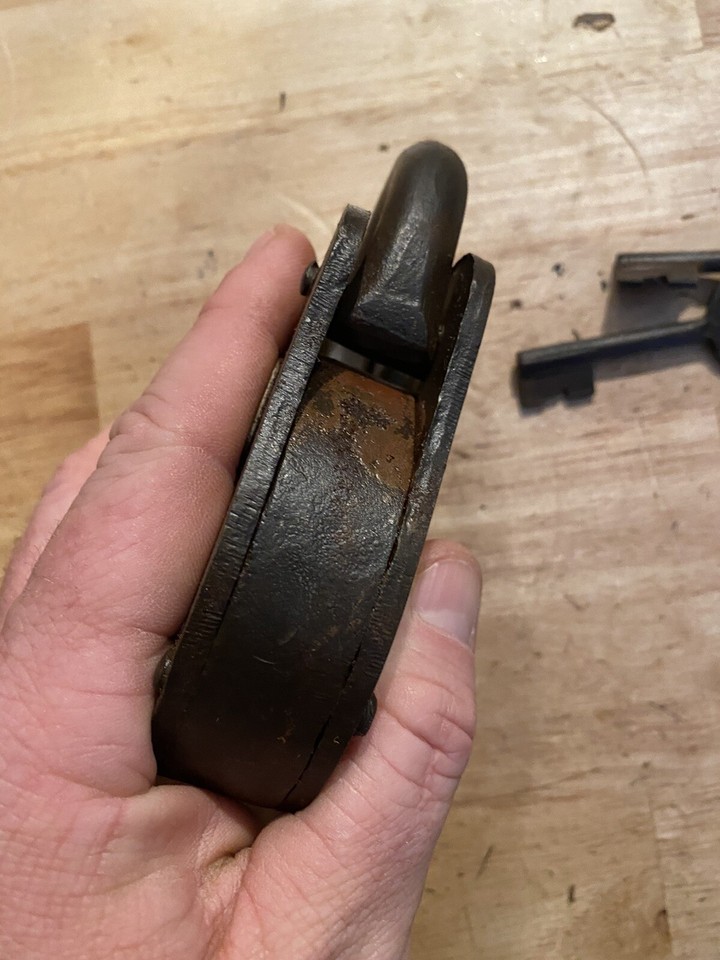 Winchester Padlock Stagecoach Gunsmith Lock Key Patina 1.5LB+ Western ...