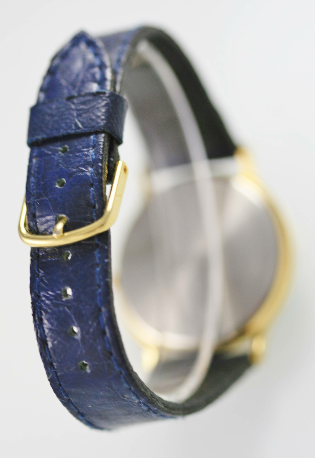 Jemis Unisex Watch White Stainless Steel Gold Leather Blue Water Res ...