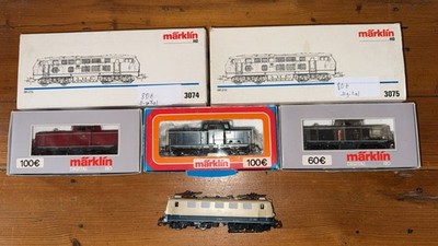 Märklin Konvolut H0 – 6 Loks: 3075, 3074, 3147, 3672, 3199 ...