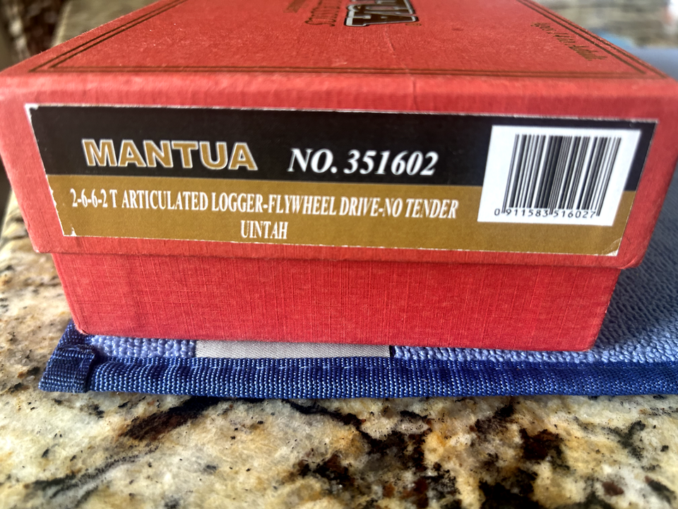 MANTUA 351602 HO 2-6-6-2T Articulated Logger Flywheel drive no tender ...