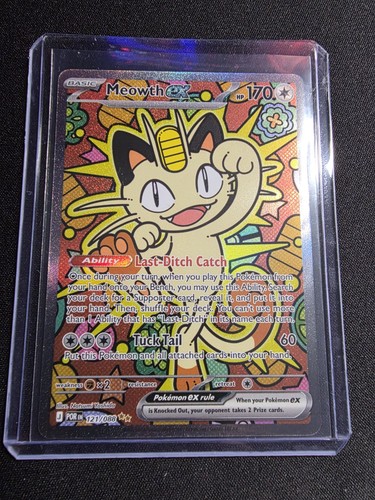Pokémon TCG Meowth EX 121/88 SIR Special Illustration Rare Perfect ...