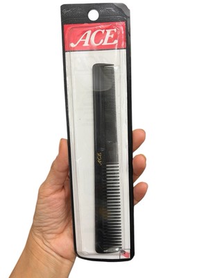 Vtg ACE Goody Hard Rubber 7” Barber Comb #61886 Genuine USA New Old ...