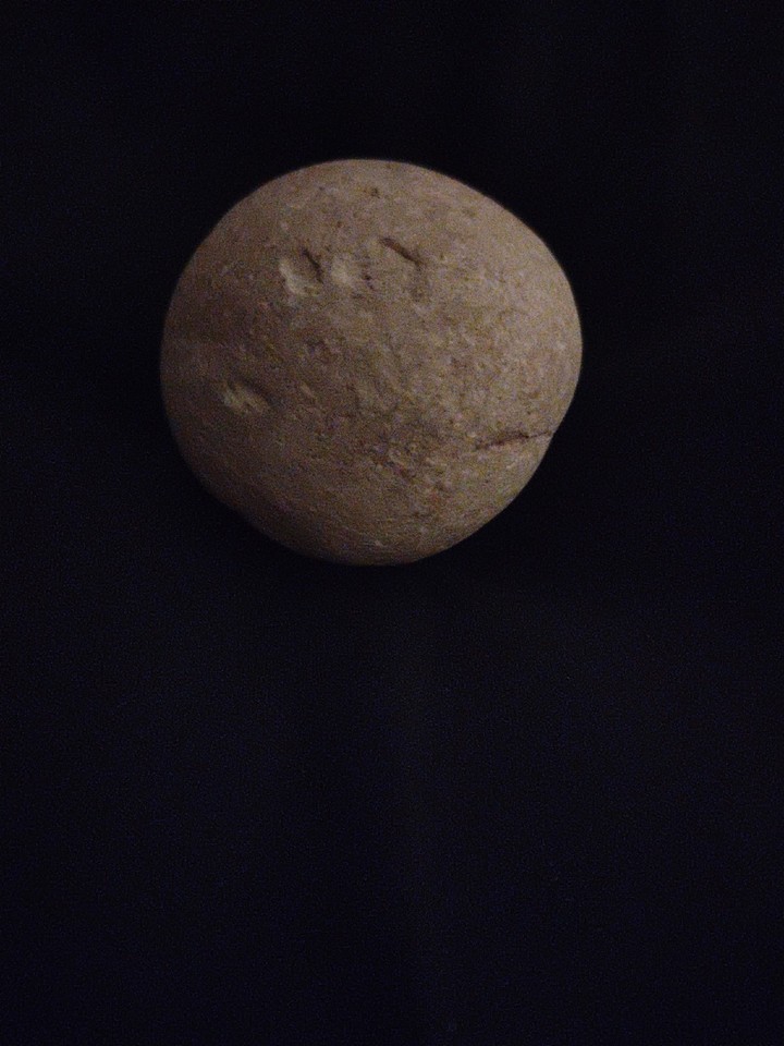 Native American Indian Game Ball Round Pecking Stone Tool OC CA ...