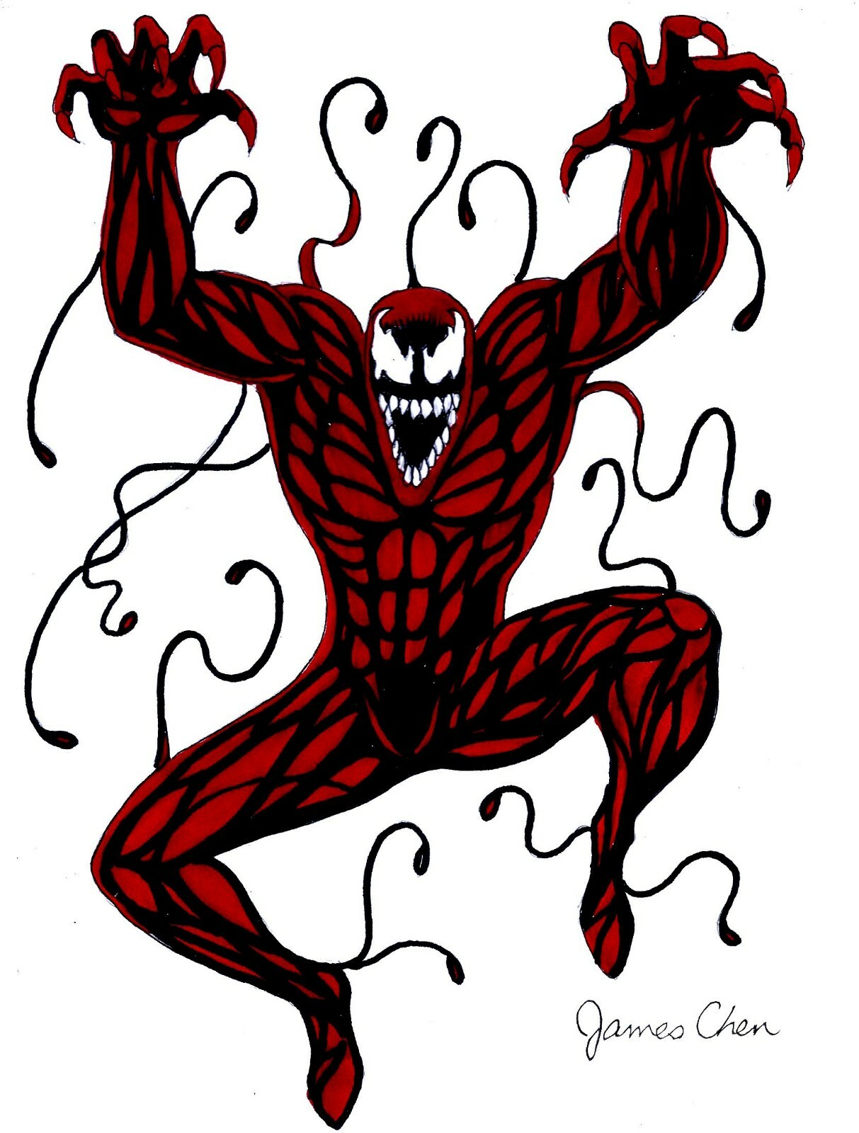 Carnage Spiderman Logo Clipart