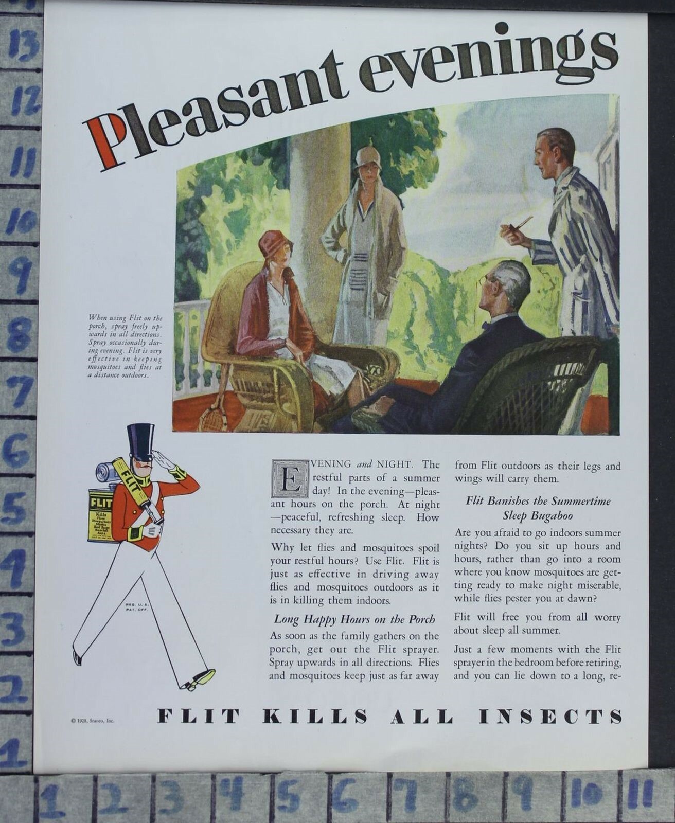 1928 FLIT PESTICIDE FLAPPER PATIO HOUSE ROOM PORCH VINTAGE AD CD84 | eBay