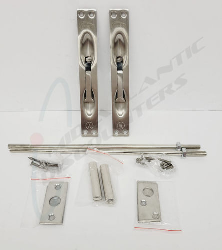 Set of 2 Cal-Royal UL-Listed Flip Style Mortise Flush Bolts FBS-100 ...