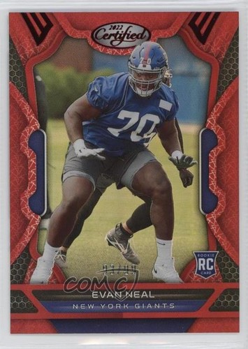 2022 Certified Rookies Mirror Red /99 Evan Neal #151 Rookie RC | eBay