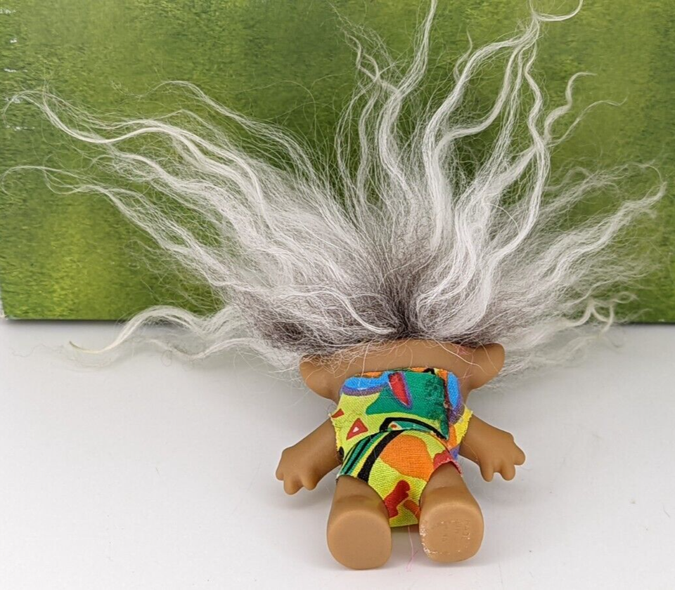 Vintage Monkey Face Troll Doll Good Luck Tibetan Hair 3 inch OOAK ...