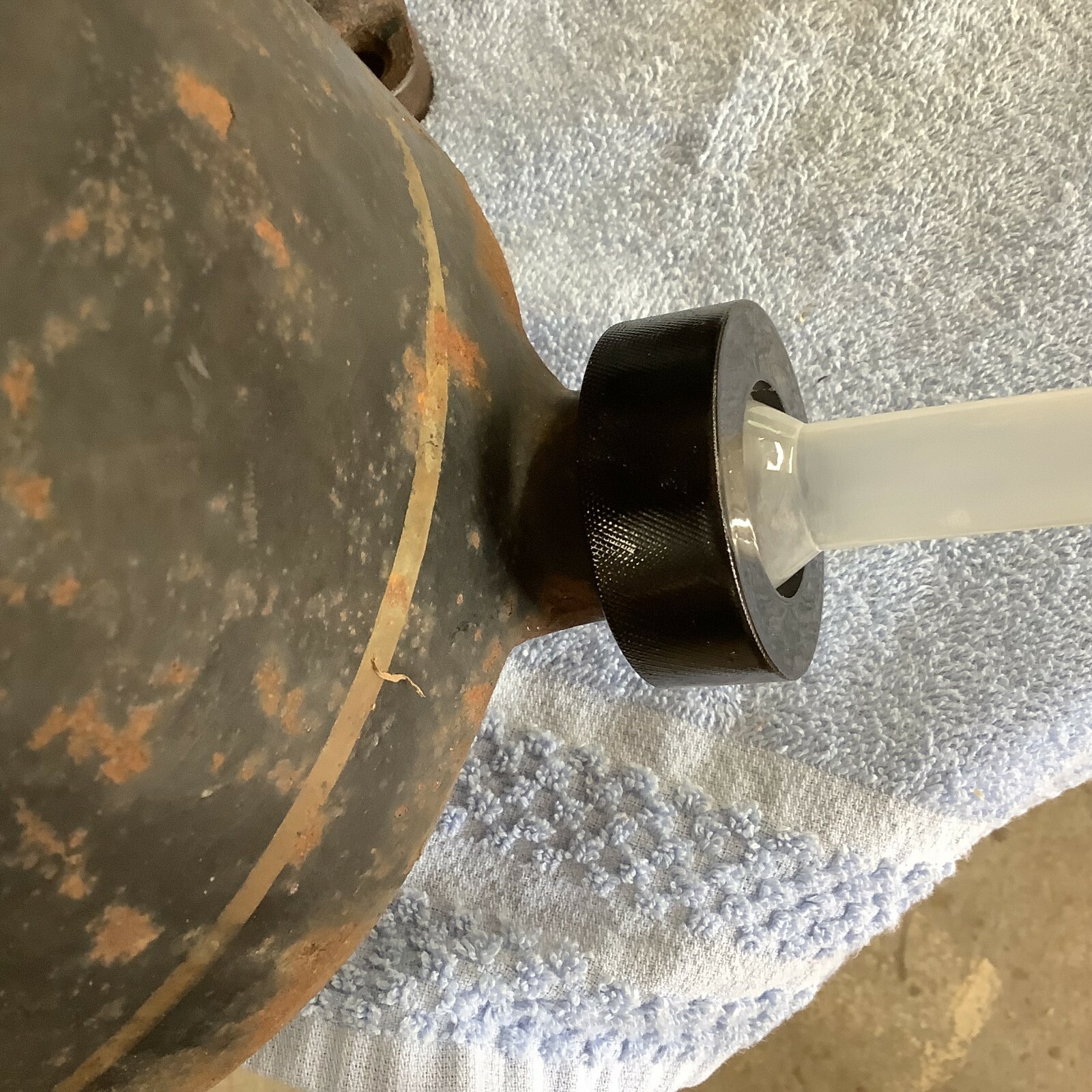 HEAVY DUTY Sausage stuffing tube funnel Enterprise Cast Iron Stuffer ...