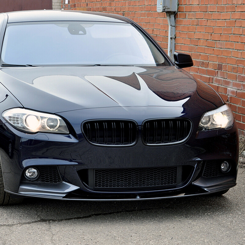 For 2011-2016 BMW F10 5 Series M Sport Front Bumper Lip Splitter Carbon ...