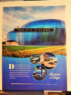 PACIFIC VISIONS AQUARIUM LONG BEACH CA ORIG VTG 2019 ADVERTISEMENT | eBay
