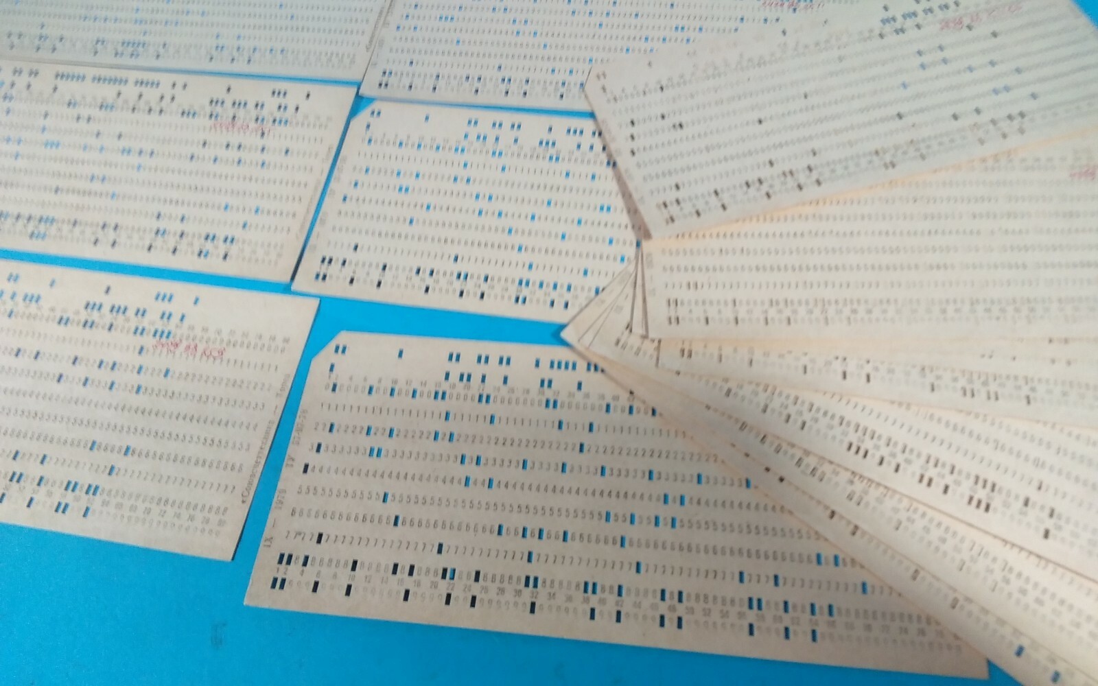 USSR Soviet Computer Mainframe Punch Card Perforated 1970s 15 pcs 11 | eBay
