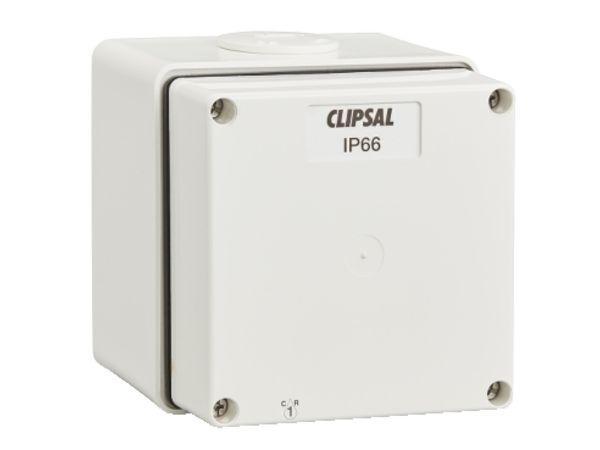 Clipsal 56-SERIES PVC JUNCTION BOX 1-Gang, 1x25mm & 1x32mm Cable Entry ...