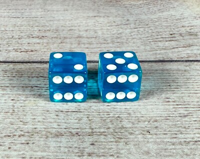 Monopoly Game Disney 2001 Edition Clear Blue Dice Replacement Parts ...