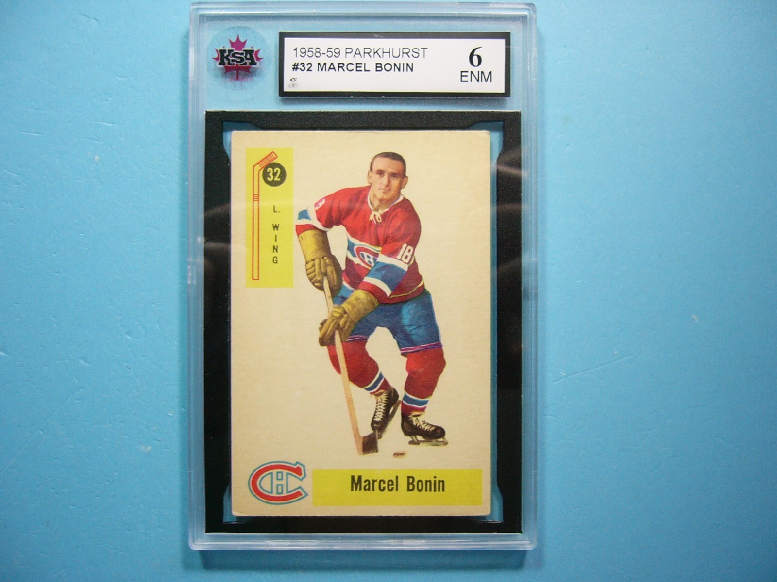 1958/59 PARKHURST NHL HOCKEY CARD #32 MARCEL BONIN KSA 6 EX/NM 58/59 ...
