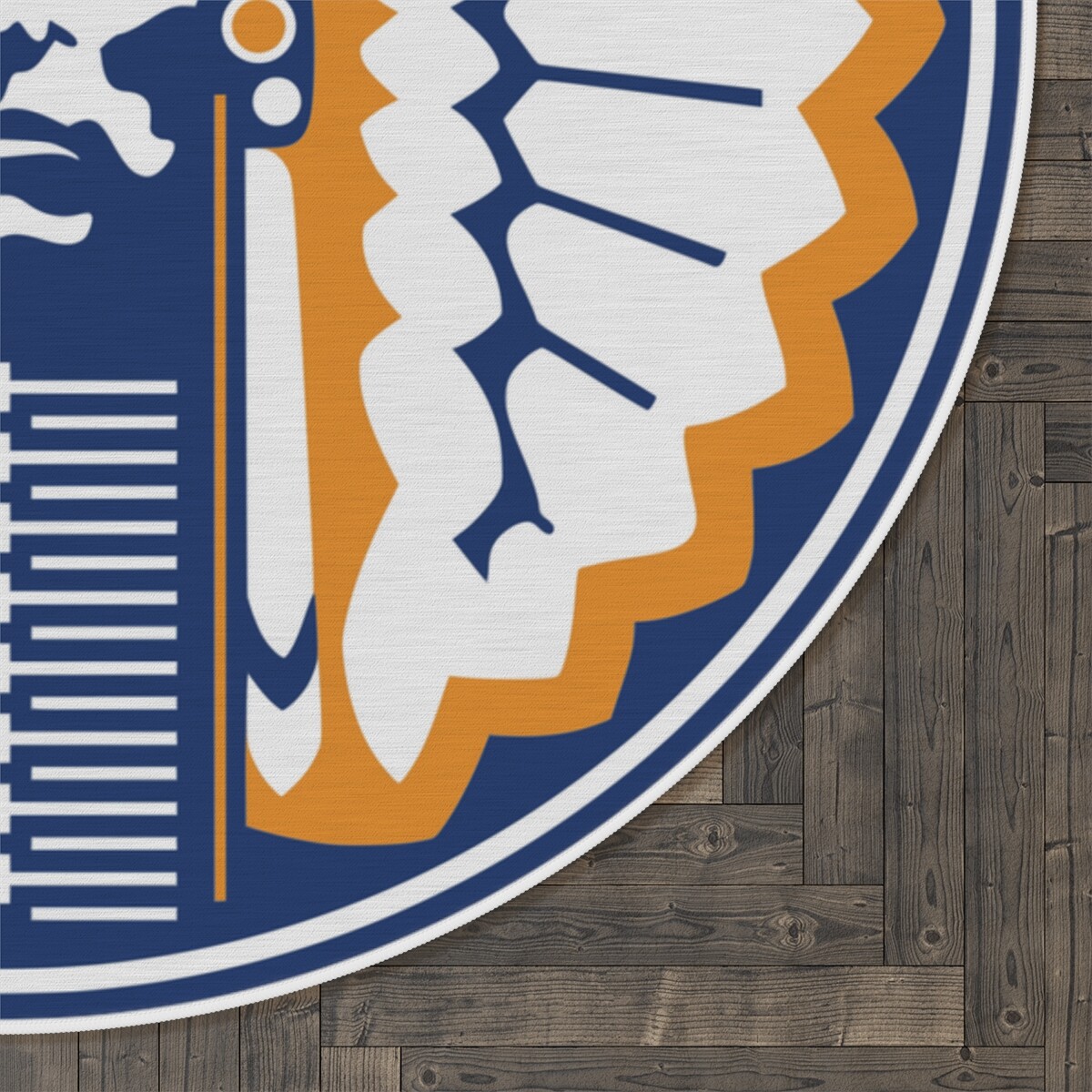 University of Illinois, Chief Illiniwek, Area Rug, Fighting Illini ...