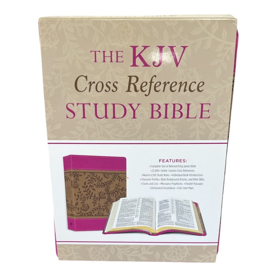 KJV Cross Reference Study Bible Compact, Imitation Leather, Pink ...
