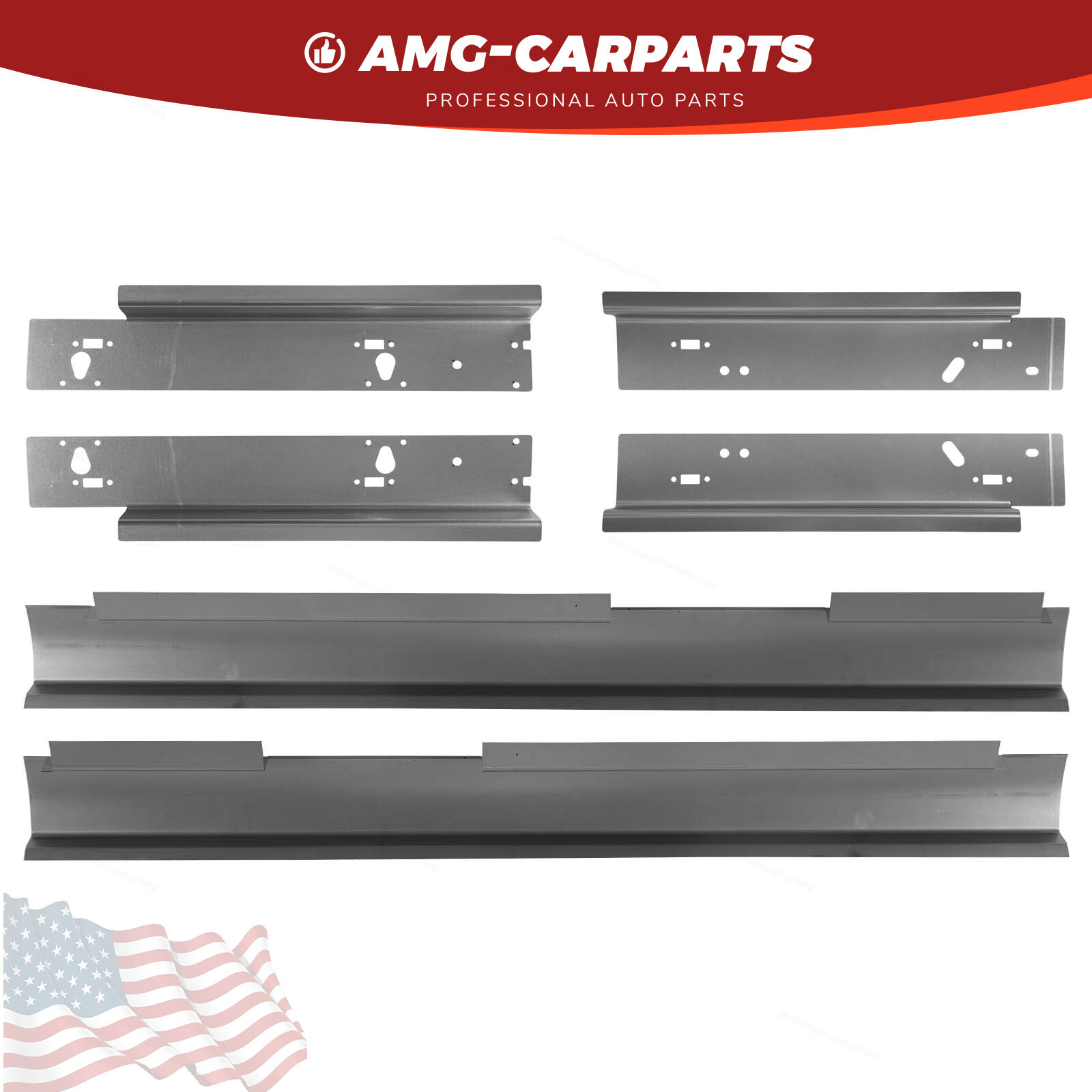 6Pcs Full Length Inner & Outer Rocker Panels fit for 2000-2005 Ford ...