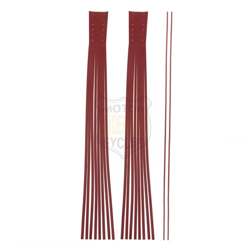 2X Leather Motorcycle Handlebar Clutch Brake Lever Cover Tassel Fringe ...