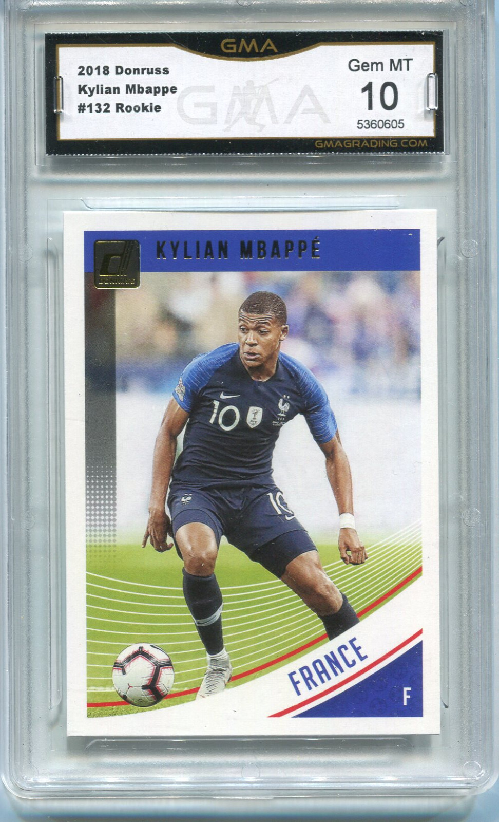 2018 Kylian Mbappe Donruss Rookie Gem Mint 10 #132 | eBay