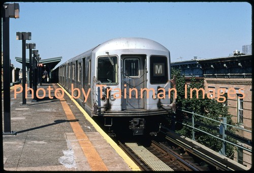 Subway Slide (Orig.): NYCT R-42s, Seneca Ave. M Line, Queens, NY - 2002 ...