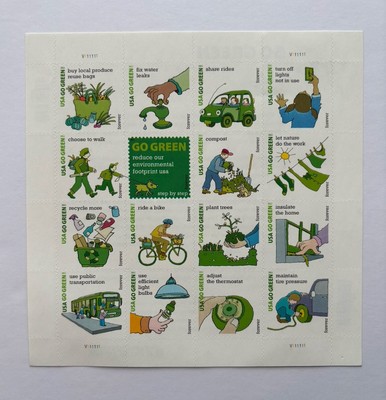 USPS #4524 2011 Go Green MNH Sheet Of 16 Forever Stamps (#4) | eBay