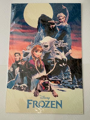 Frozen Chris Valentine Elsa Anna Poster Giclee Print #3 24x36 Disney ...