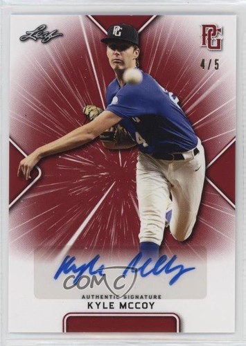 2021 Leaf Perfect Game National Showcase Auto Red /5 Kyle McCoy #BA-KM2 Auto | eBay