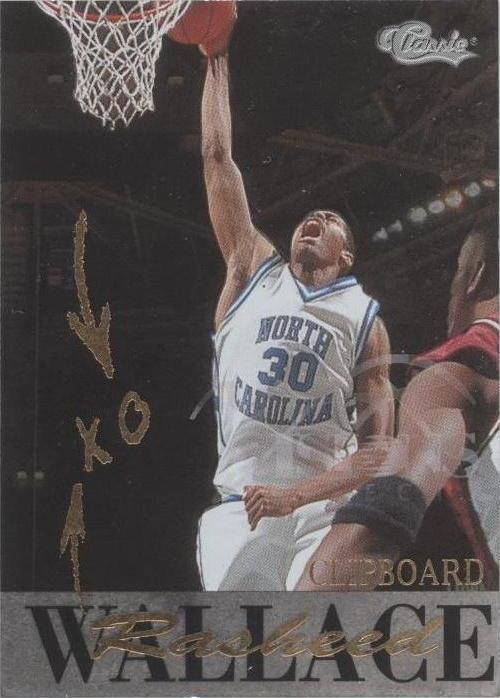 1995 Classic Visions - Effects Clipboard Rasheed Wallace #68 (RC) for ...