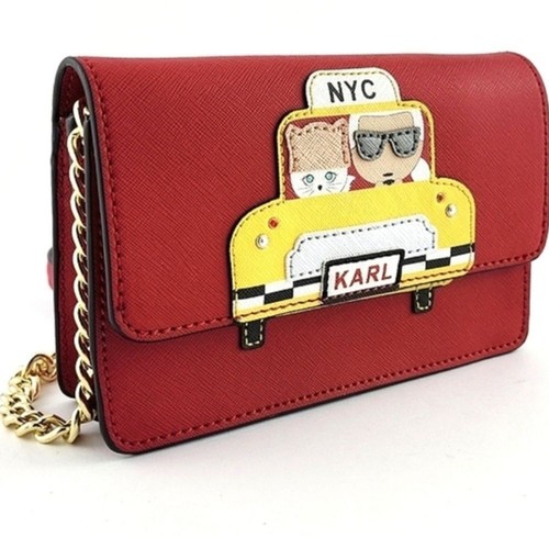 Karl Lagerfeld Red taxi cab driver Crossbody Bag | eBay