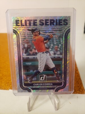 ASTROS 2022 DONRUSS ELITE SERIES CARLOS CORREA. Vector Parallel #ES-5 ...