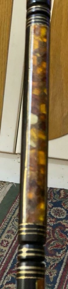Ebony Carving Wood Canes Walking Sticks Inlaid Yellow Copper | eBay