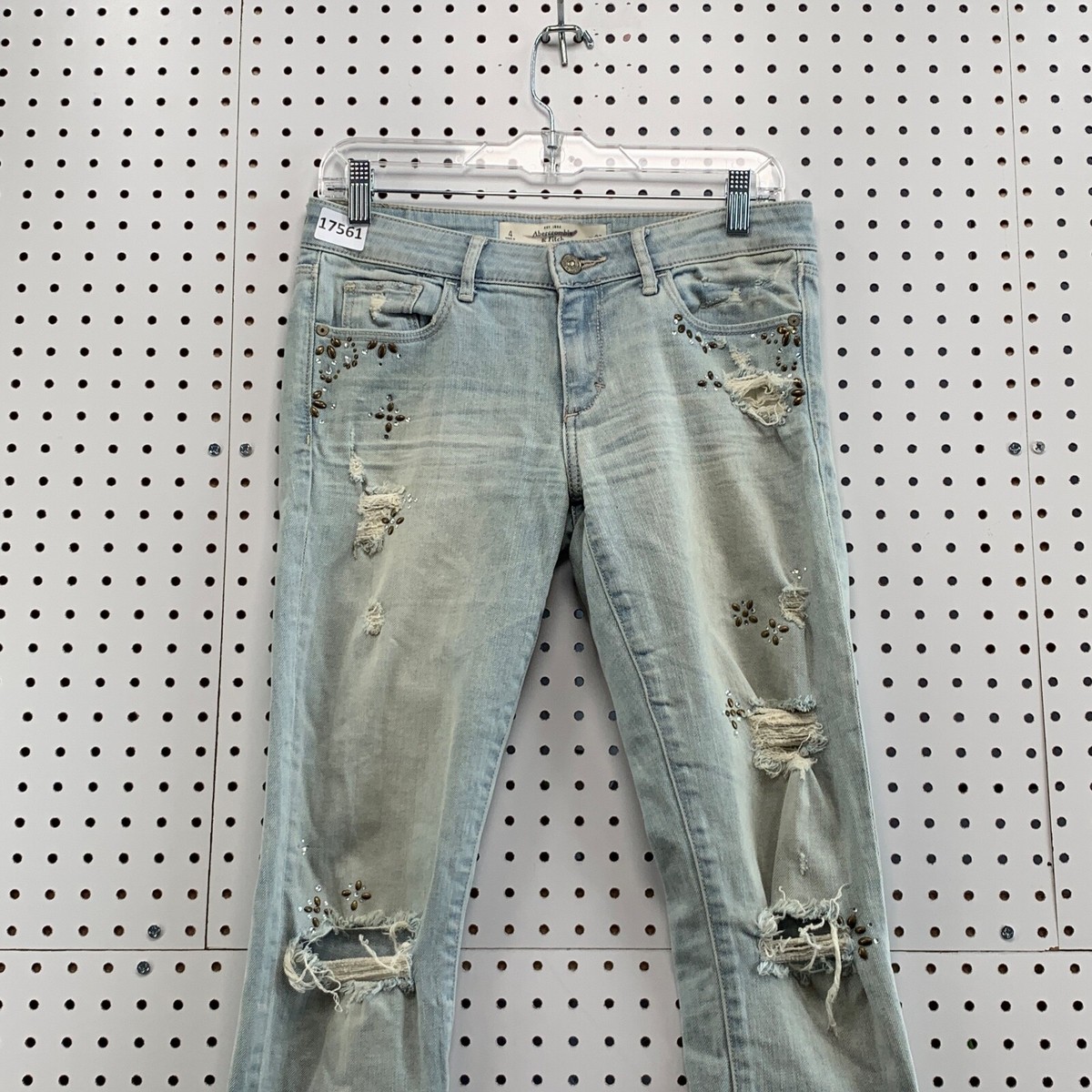 Abercrombie & Fitch Denim Jeans Womens Light Was Size 4 Fits Abercrombie & Fitch Denim Jeans Womens Light Was Size 4 Fits