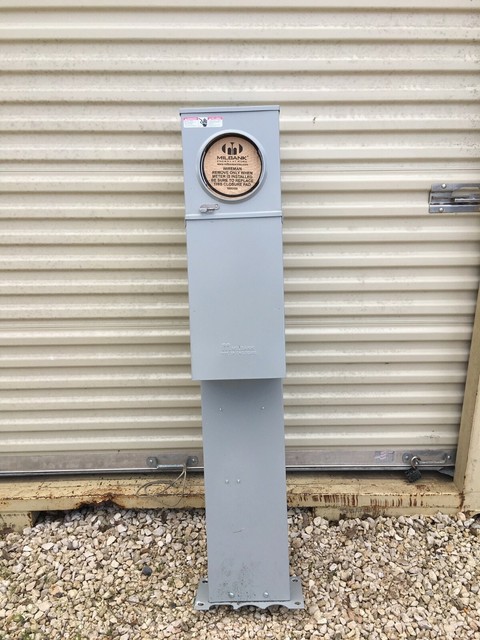 Mobile Home Electric Pedestal Milbank U5138-O-200P Single Pad Mount ...