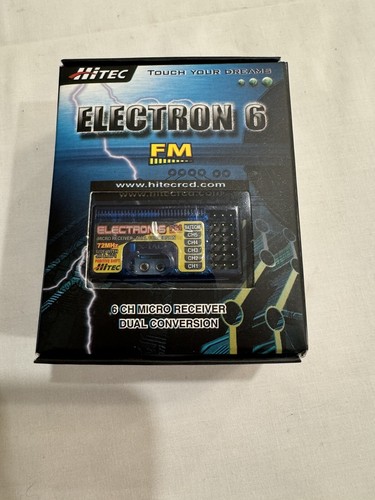Hitec Electron 6 Receiver 72MHz Positive shift JR Airtronics 6ch Dual ...