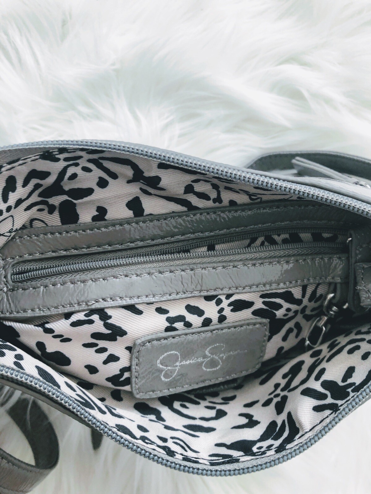 Jessica simpson Gray Purse With Adjustable Strap | eBay