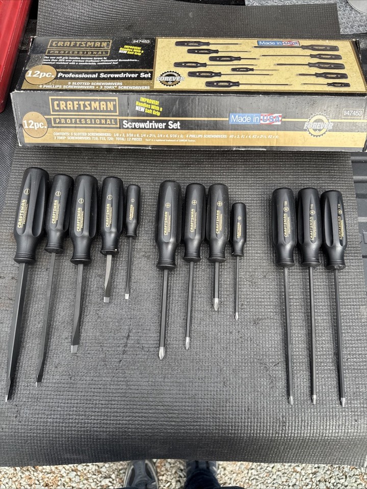 Sears Craftsman Professional 12pc Screwdriver Set Rare Nos USA 47453 | eBay